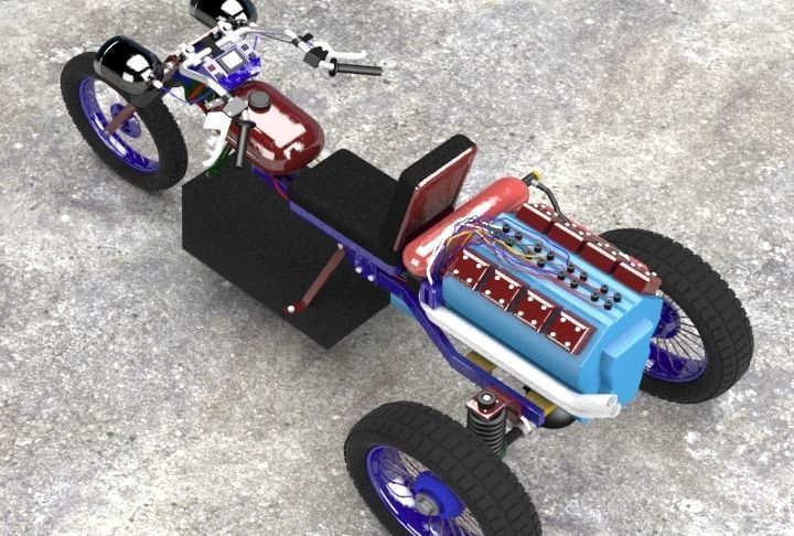 Creative motorcycle 3D model | CGTrader