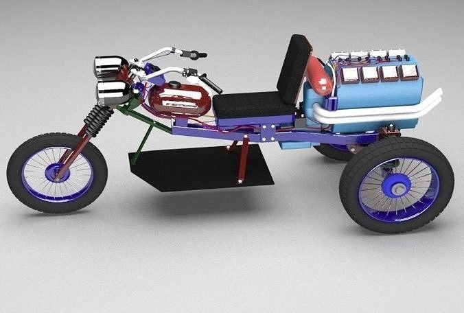 Creative motorcycle 3D model | CGTrader