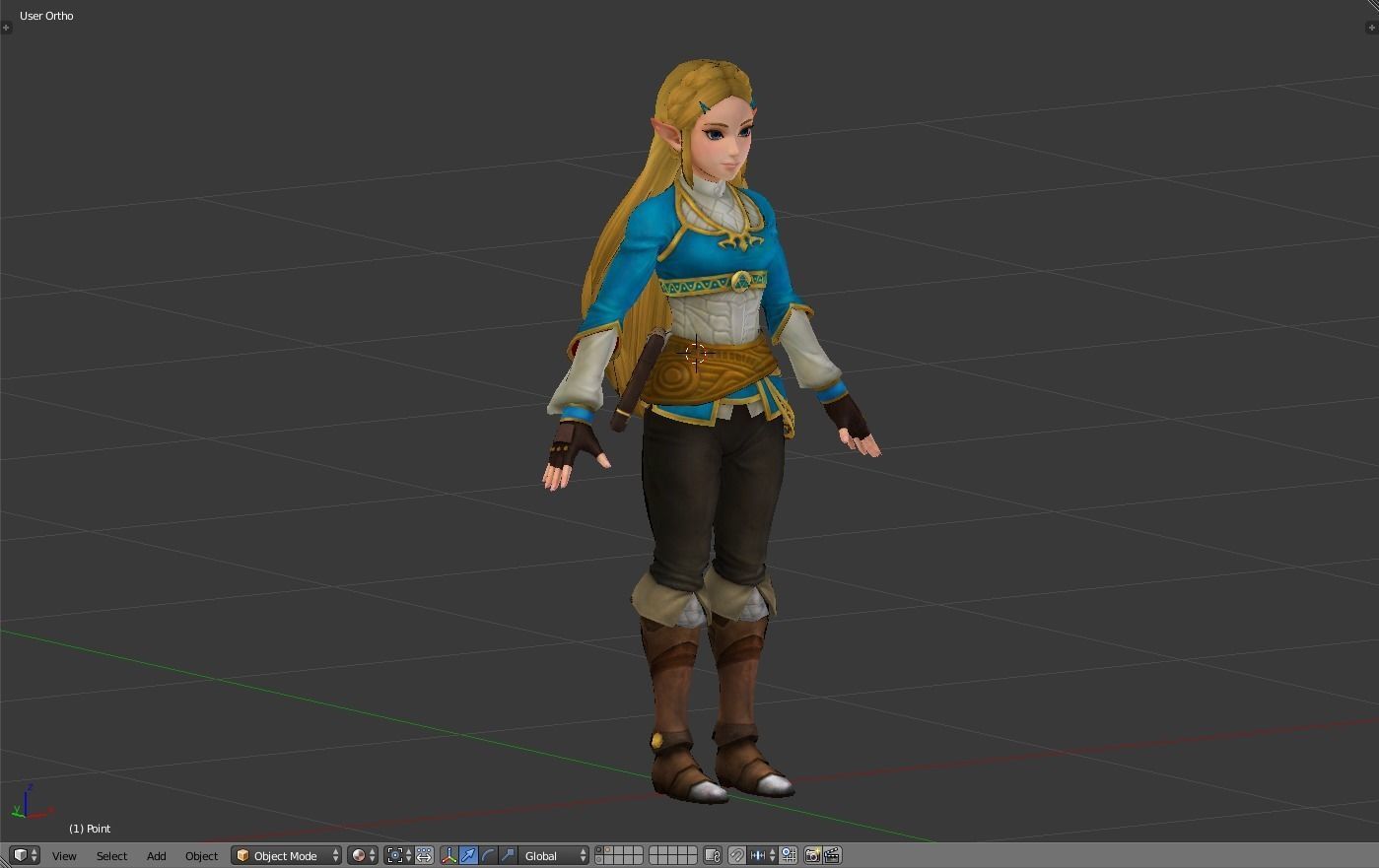 ZELDA - BREATH OF THE WILD - RIGGED - PBR 3D model rigged | CGTrader