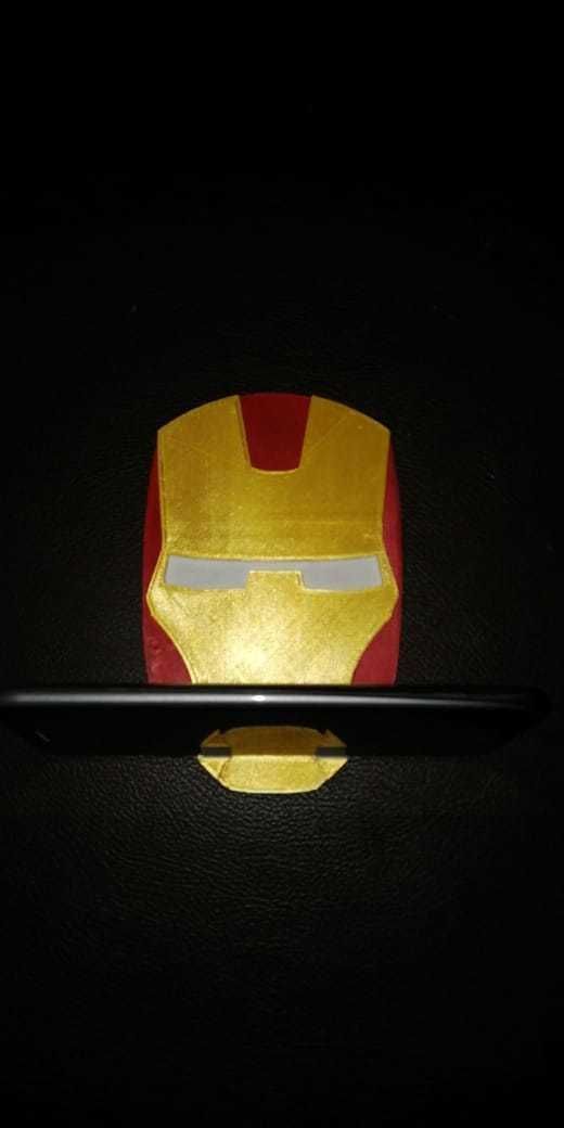 Stand cell phone Iron Man 3D model 3D printable | CGTrader