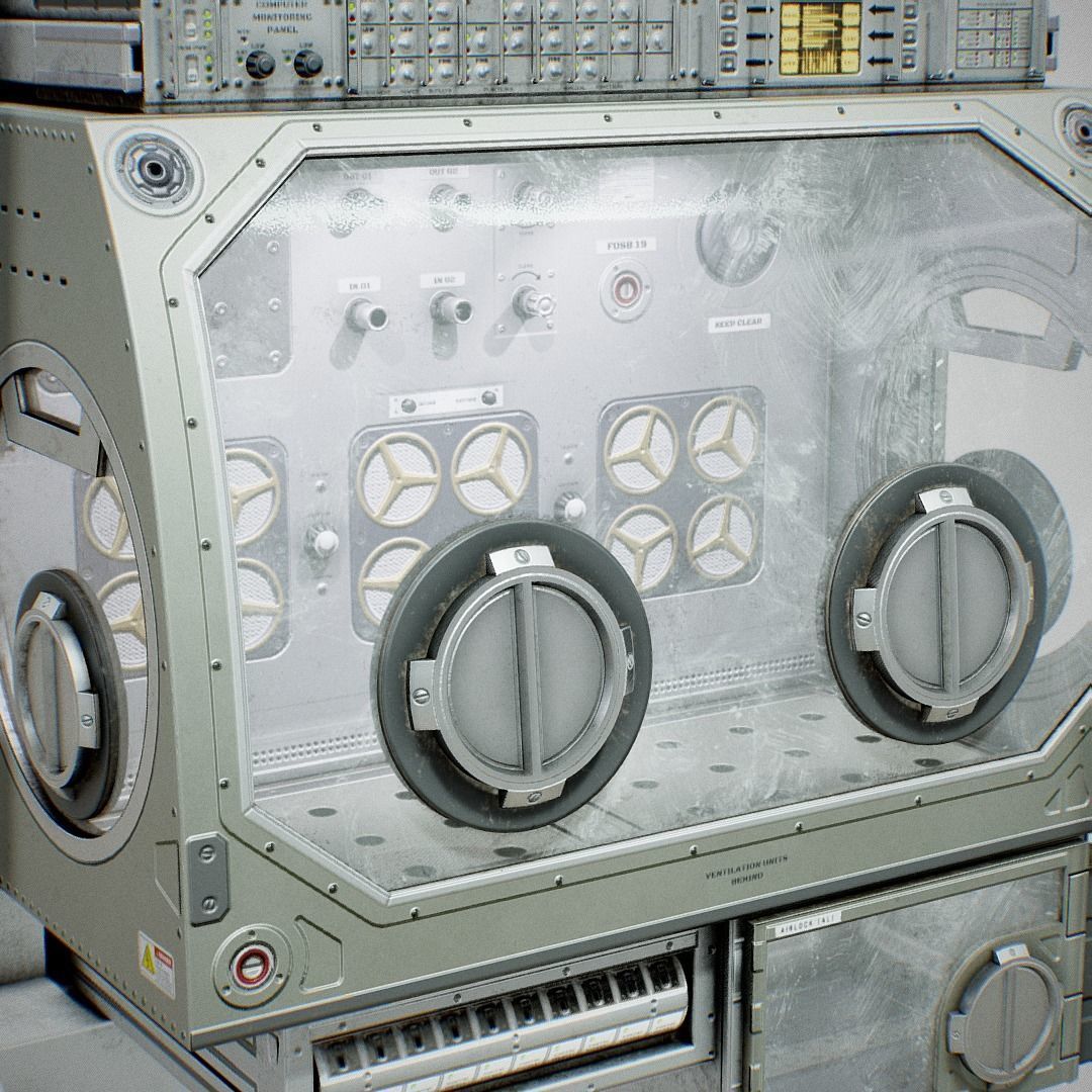 3D model Microgravity Science Glovebox - ISS MSG VR / AR / low-poly ...