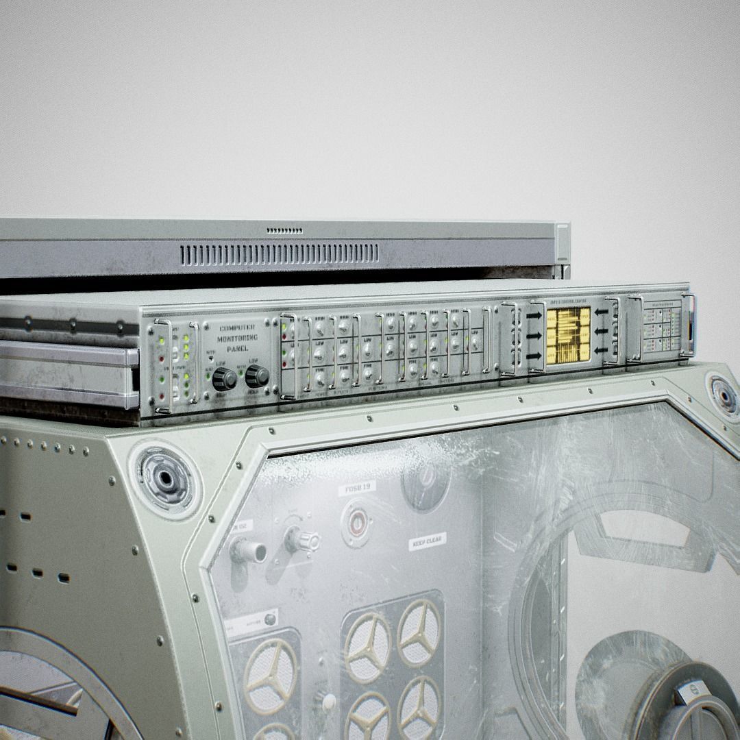 3D model Microgravity Science Glovebox - ISS MSG VR / AR / low-poly ...