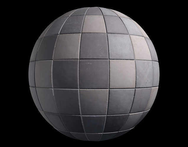 Checkered concrete tiles Texture | CGTrader