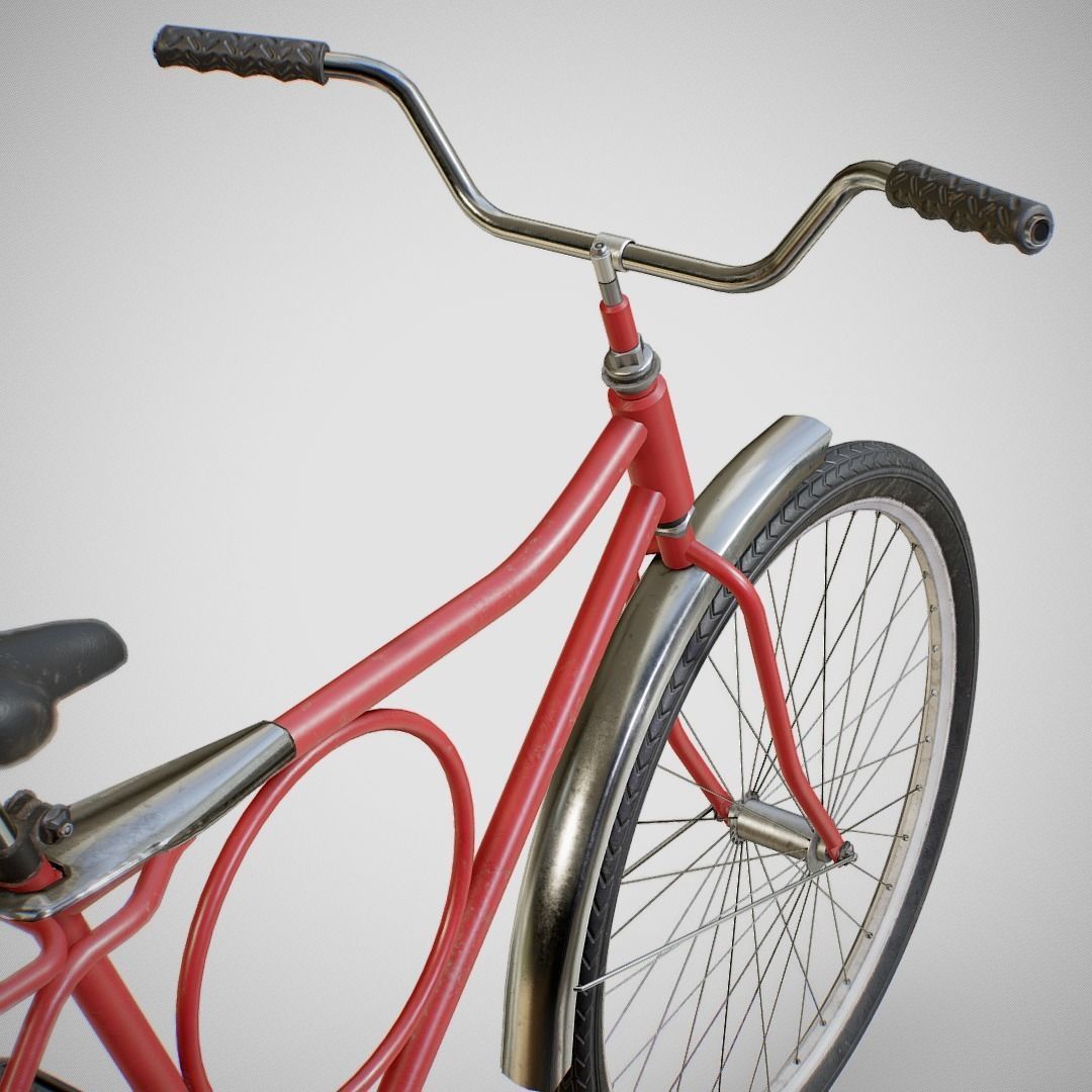 3D model Biycle - Monark Red VR / AR / low-poly | CGTrader