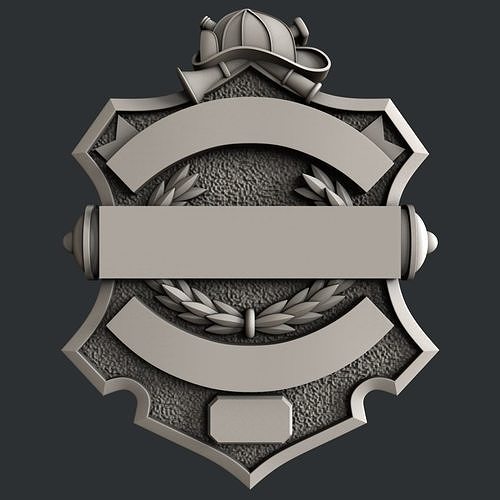 3d STL models for CNC router badge B7 3D model | CGTrader