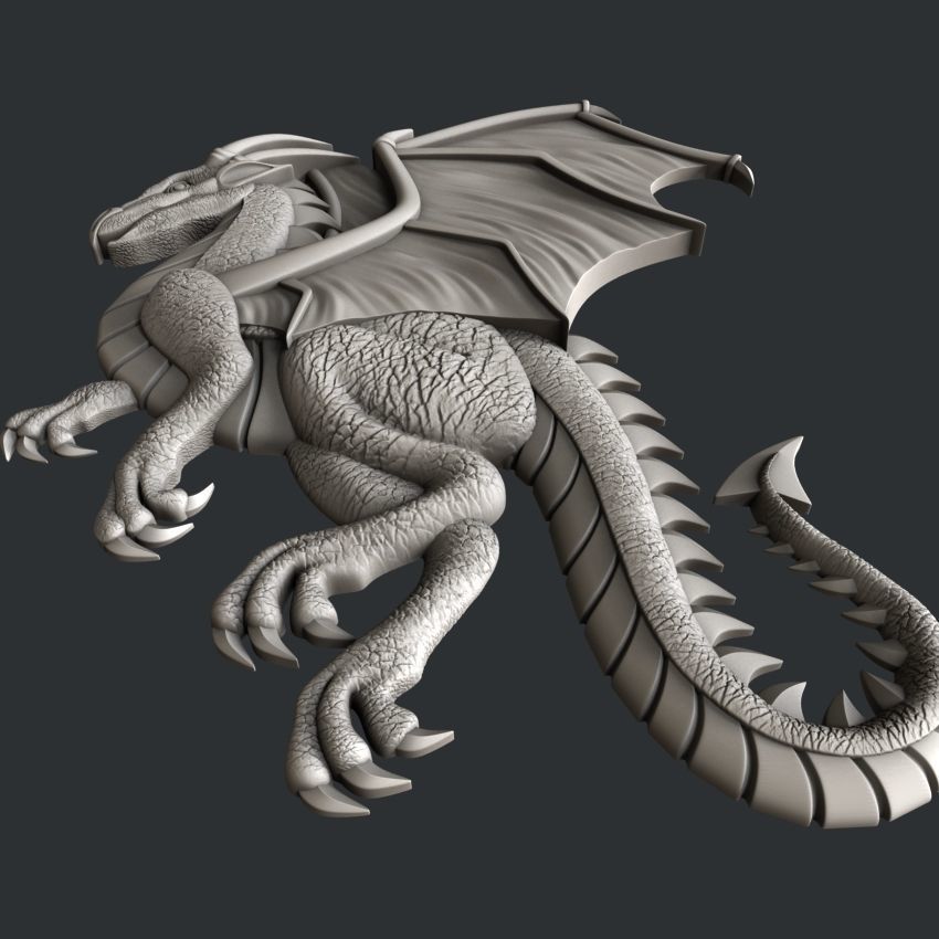 3d STL models for CNC router Dragon 3D model | CGTrader
