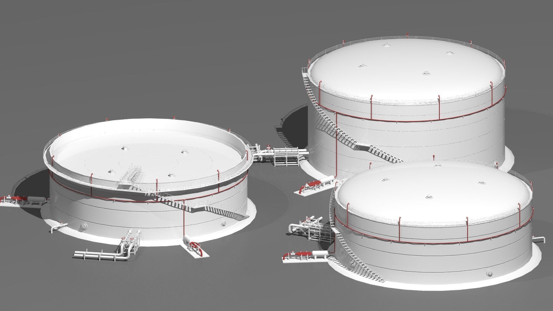 Industrial tanks 3D model | CGTrader