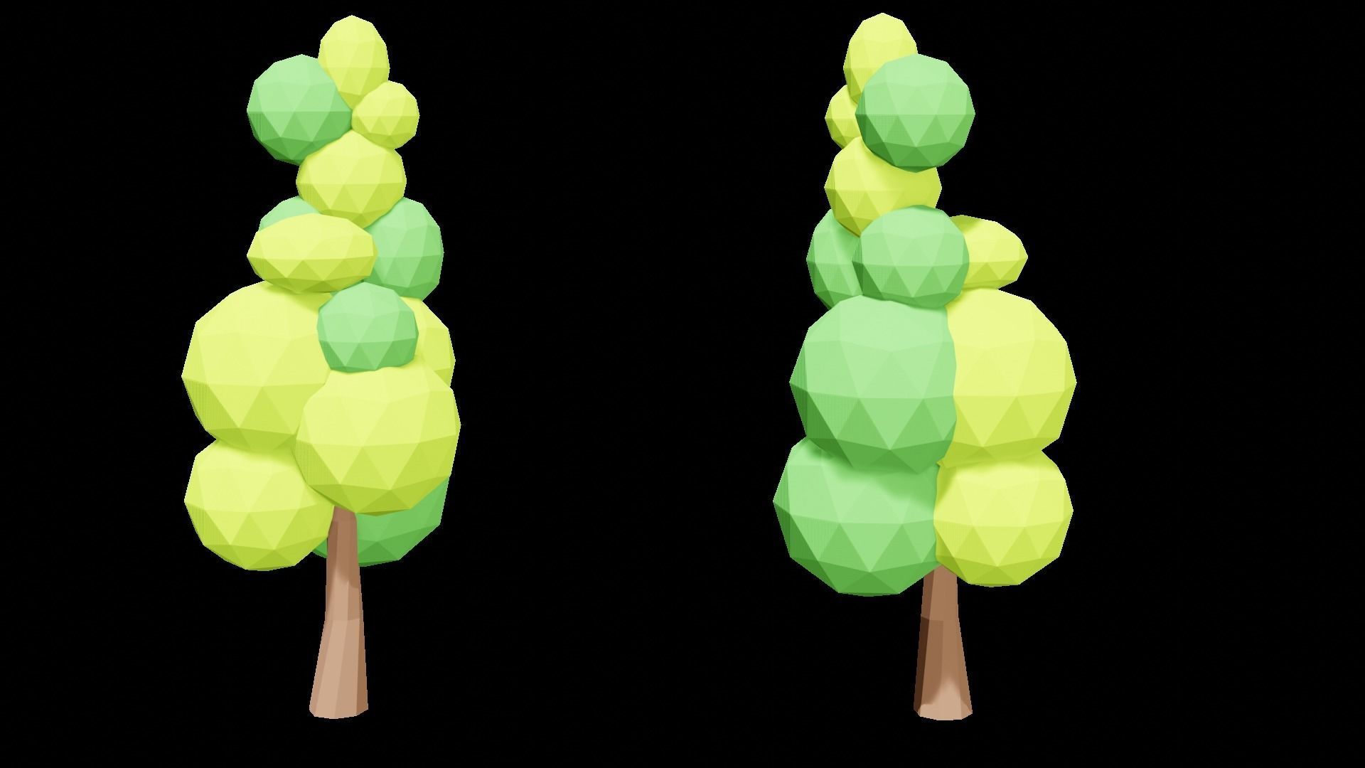 11 Low Poly Tree Pack By iammdshanto free VR / AR / low-poly 3D model ...