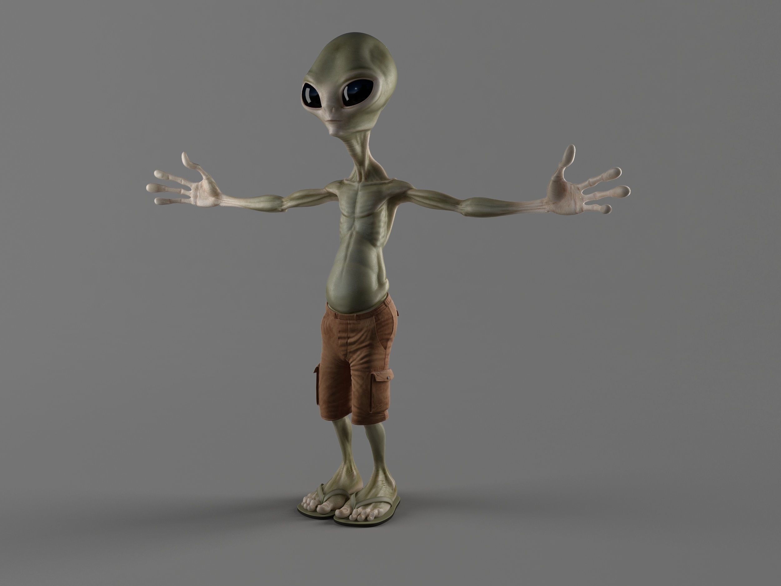 Alien Paul 3D model | CGTrader