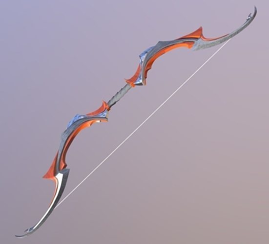 Wood-Iron Bow 3D model | CGTrader