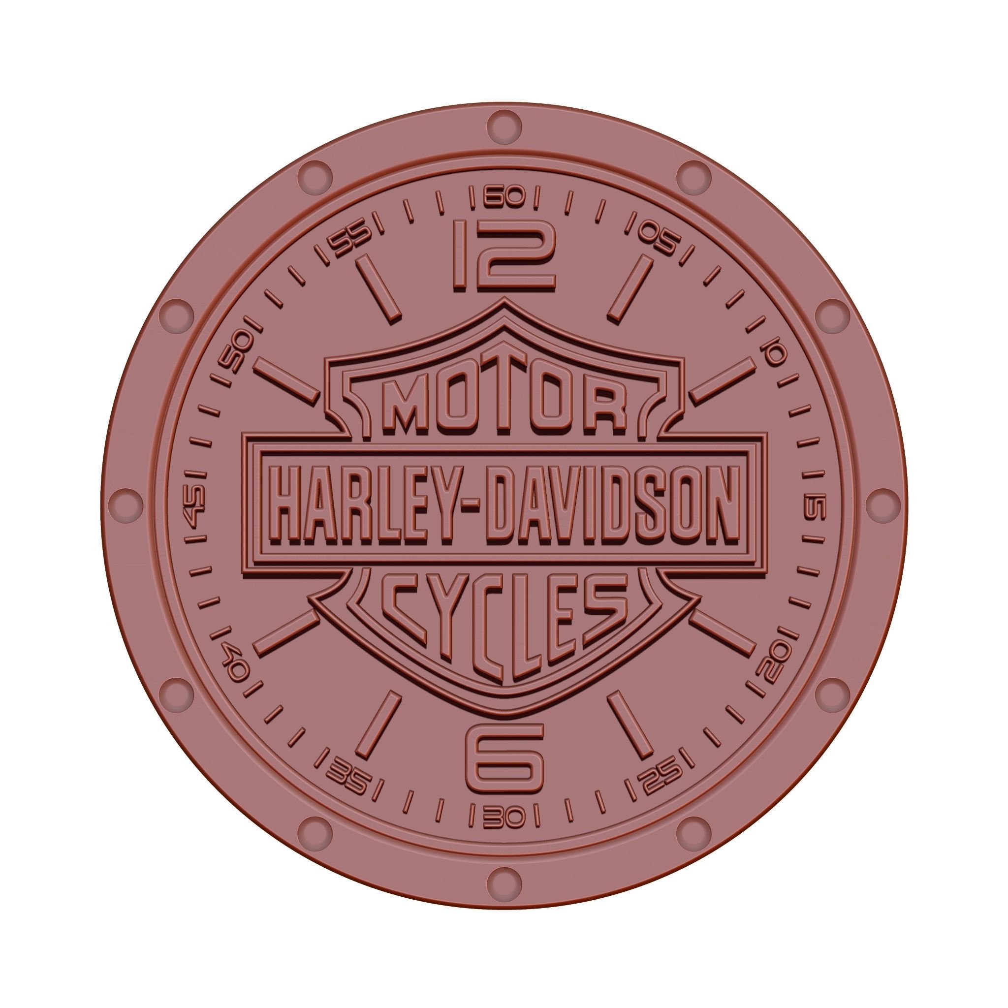 Clock Harley 3D model 3D printable | CGTrader