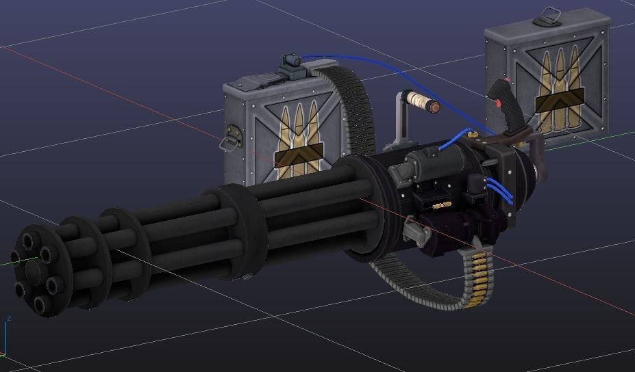 3D model Minigun VR / AR / low-poly | CGTrader