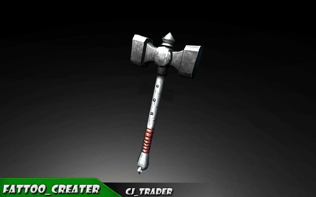 3D model Fantasy Mace Lowpoly 3D Model VR / AR / low-poly | CGTrader