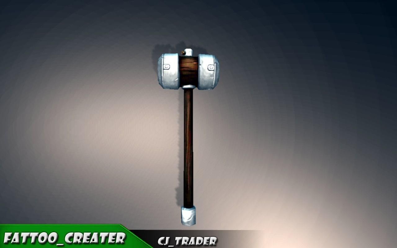 3D model Modern Fantasy Mace Lowpoly 3d model VR / AR / low-poly | CGTrader