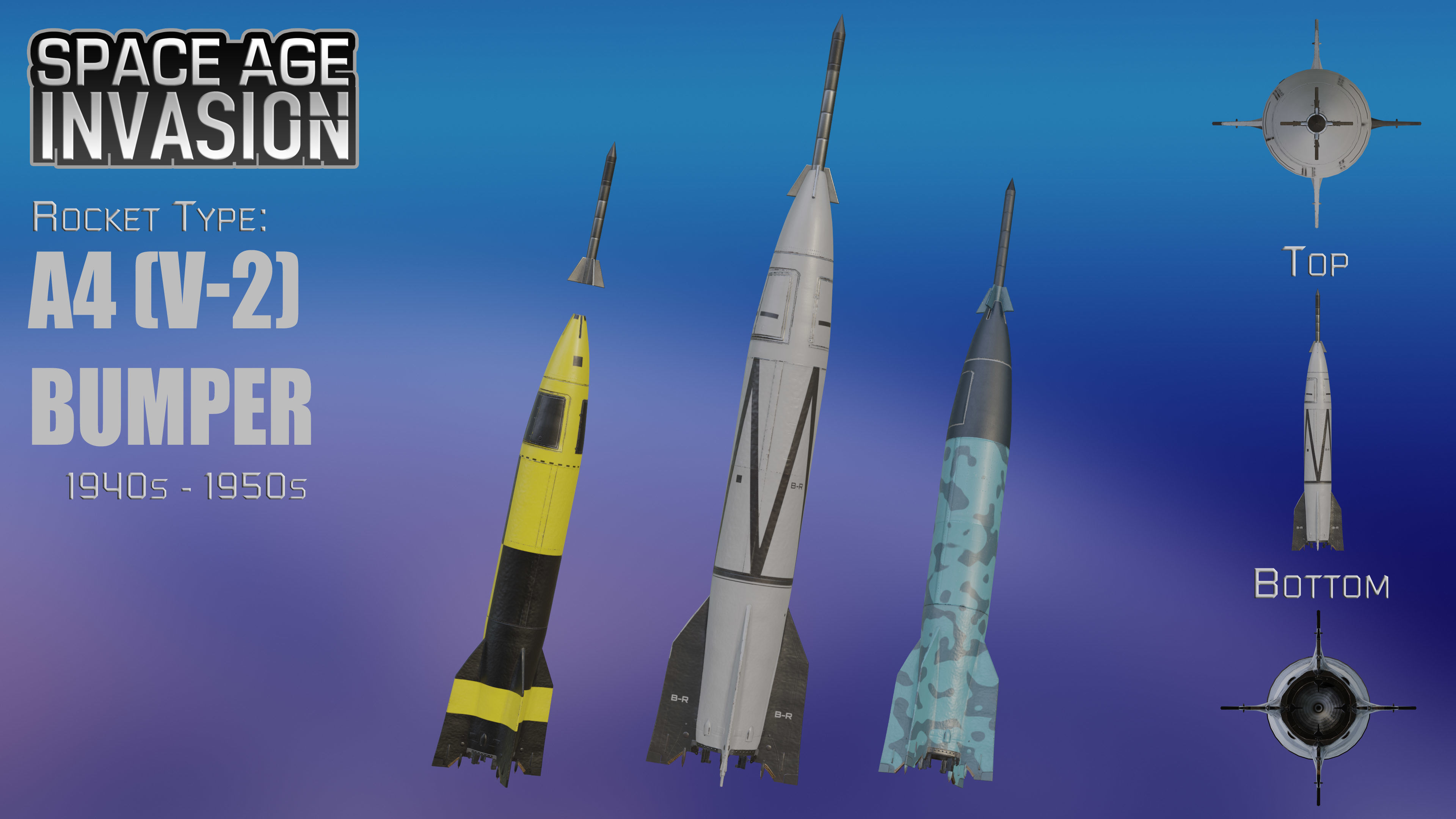 3D model Space Age Invasion Massive Modular Rocket Pack VR / AR / low ...