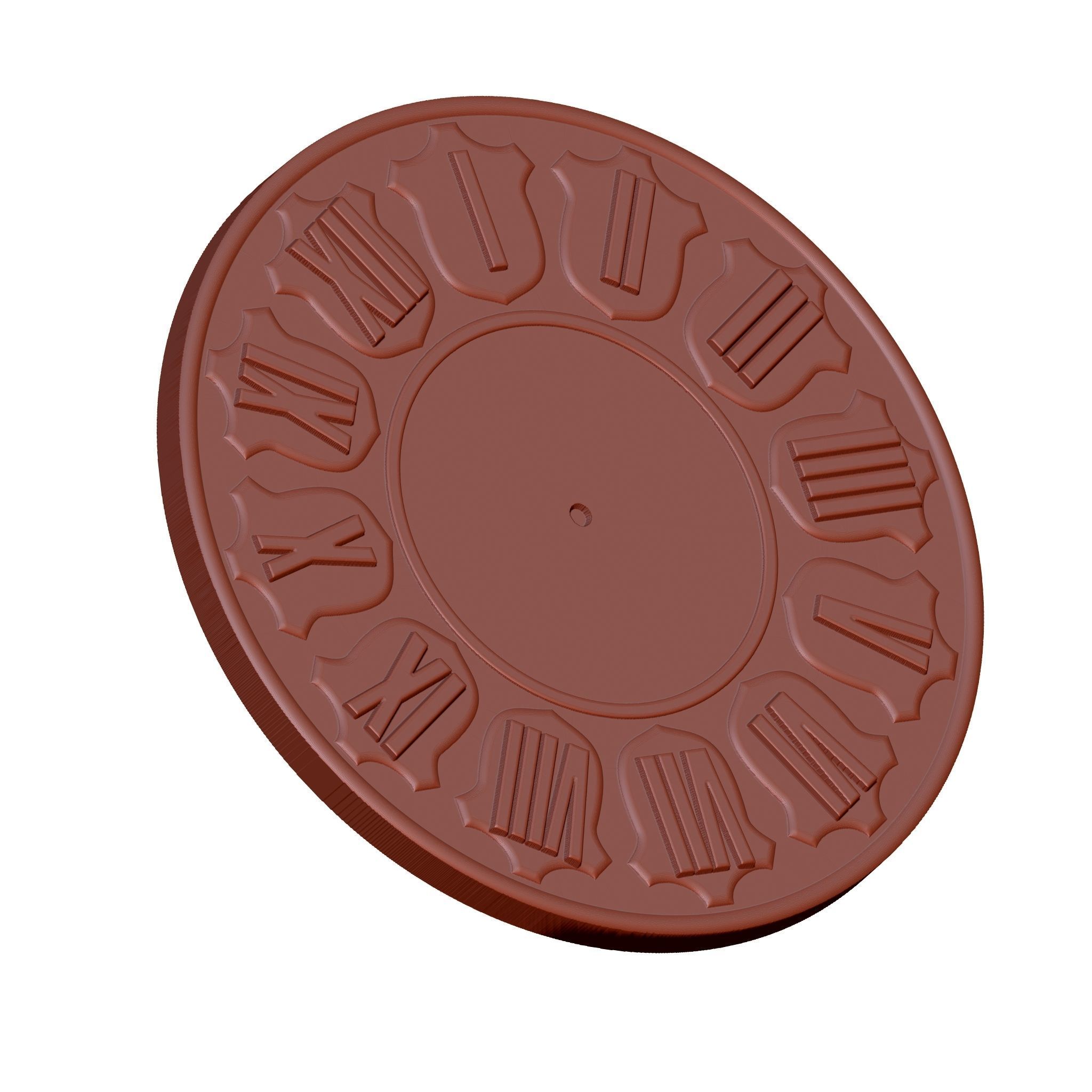 Clock face 3D model 3D printable | CGTrader