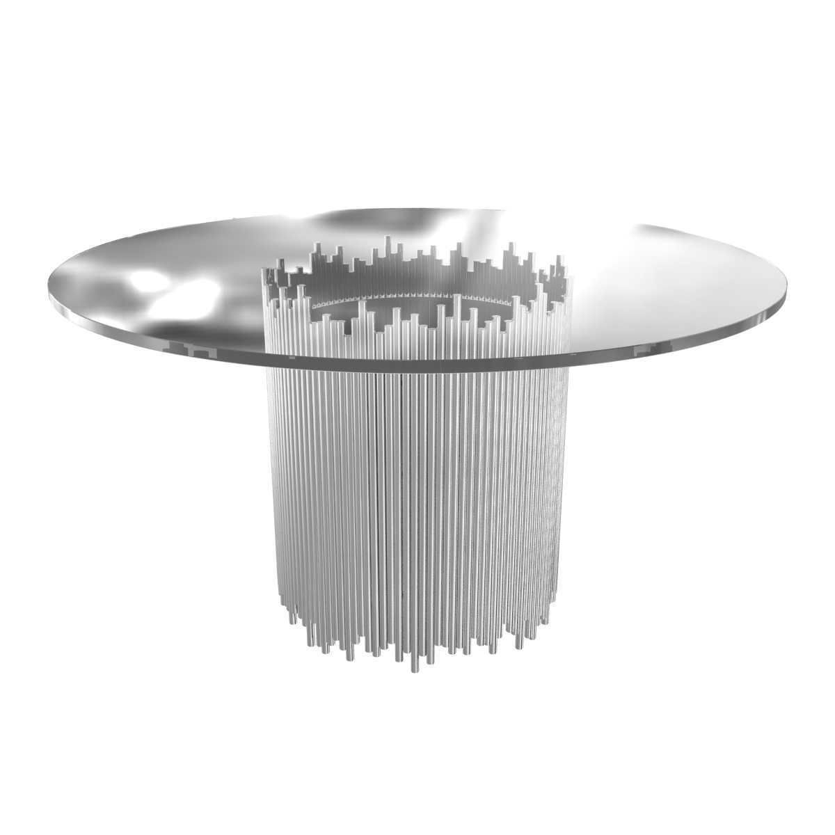 Bernhardt calista arm chair and round dining table 3d model 3D model | CGTrader