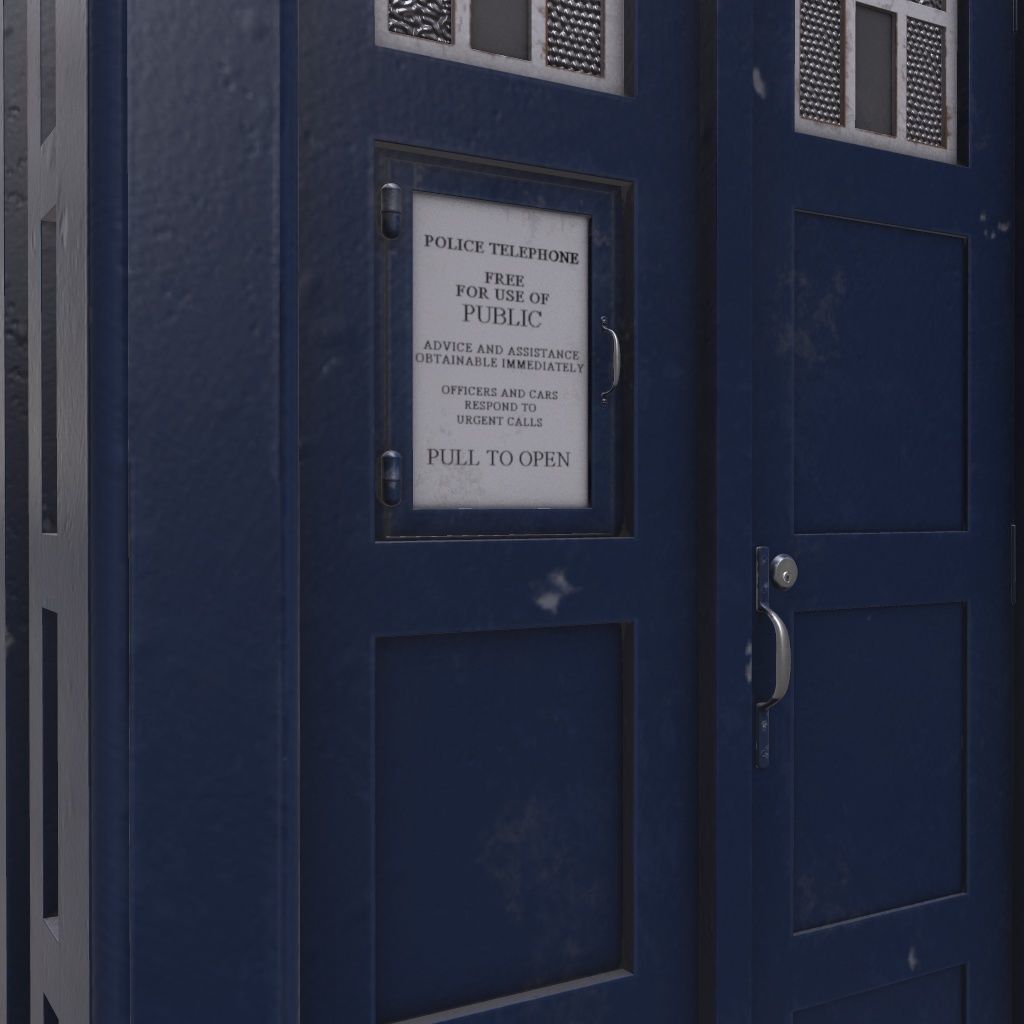 Police Box 3D model | CGTrader
