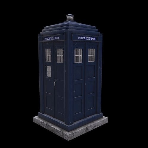 Police Box 3D model | CGTrader