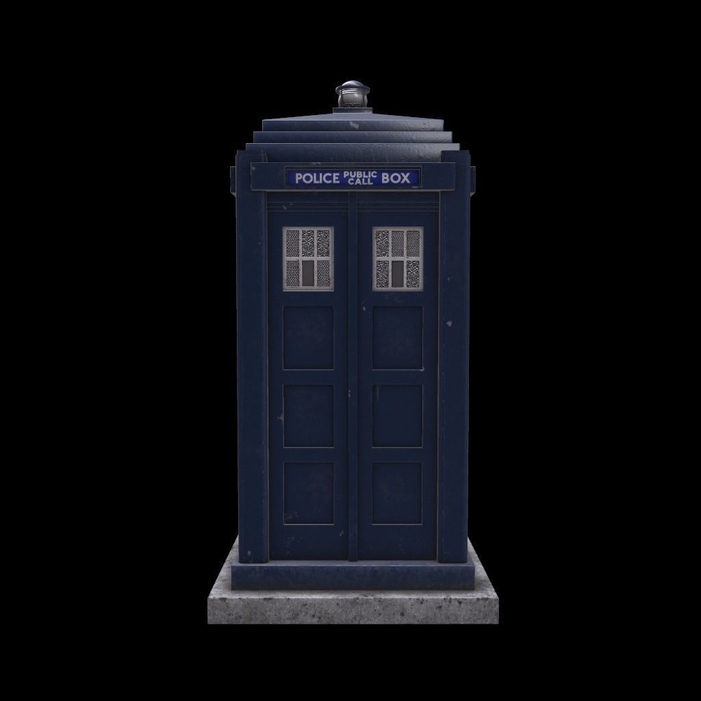 Police Box 3D model | CGTrader