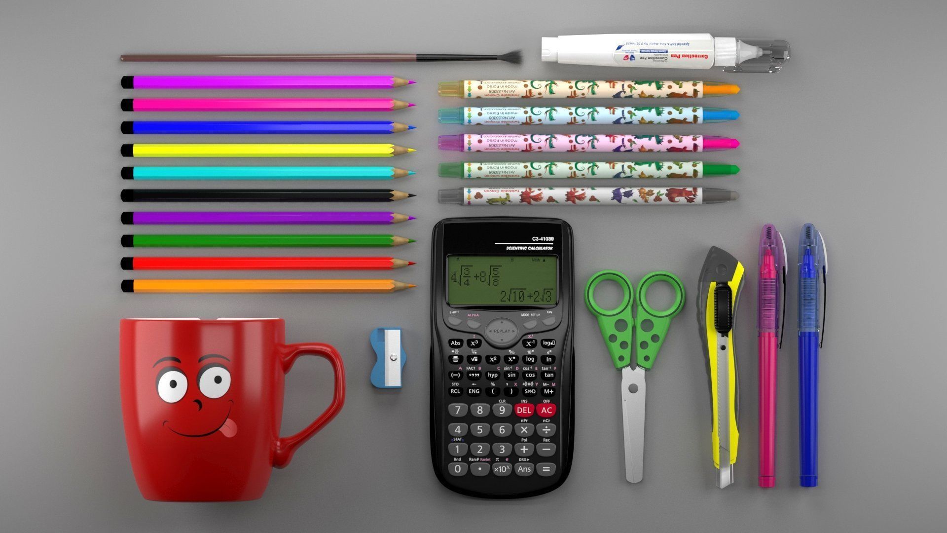 Stationery Products 3D Model CGTrader stationery-products-3d-model-cgtrader