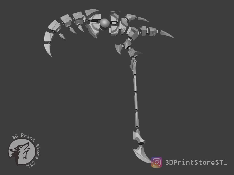 Kayn weapons Darkin LOL league of legends 3D model 3D printable | CGTrader