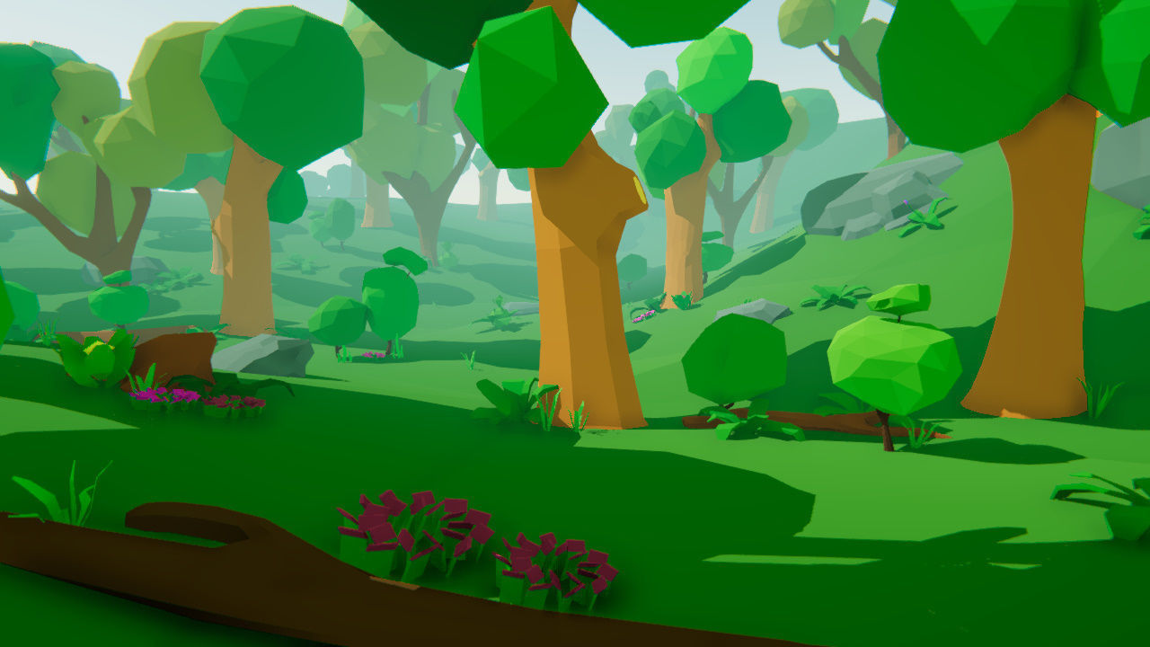 LowPoly Environment Pack free VR / AR / low-poly 3D model | CGTrader