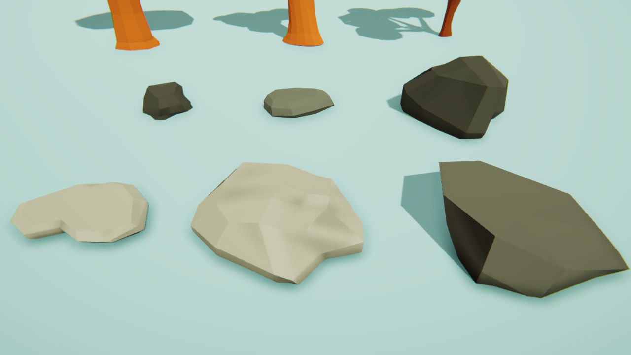 LowPoly Environment Pack free VR / AR / low-poly 3D model | CGTrader