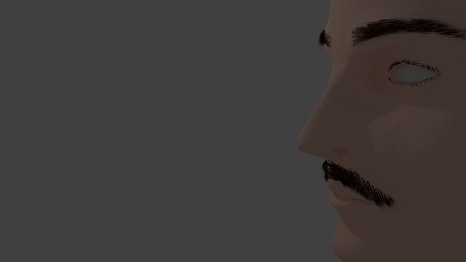 3D Man Face 3D model | CGTrader