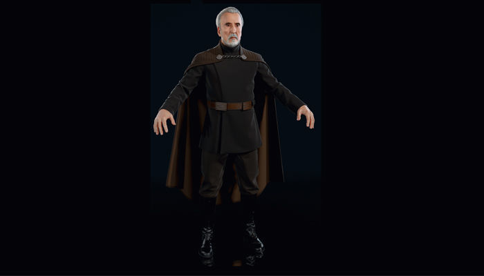 Star Wars Battlefront - Count Dooku 3D model battlefront