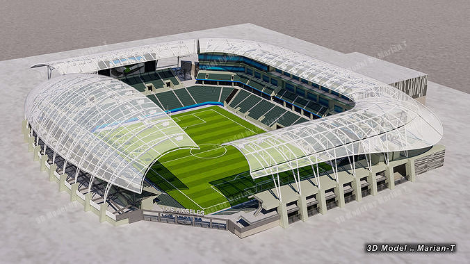 3D model BMO Stadium VR / AR / low-poly | CGTrader