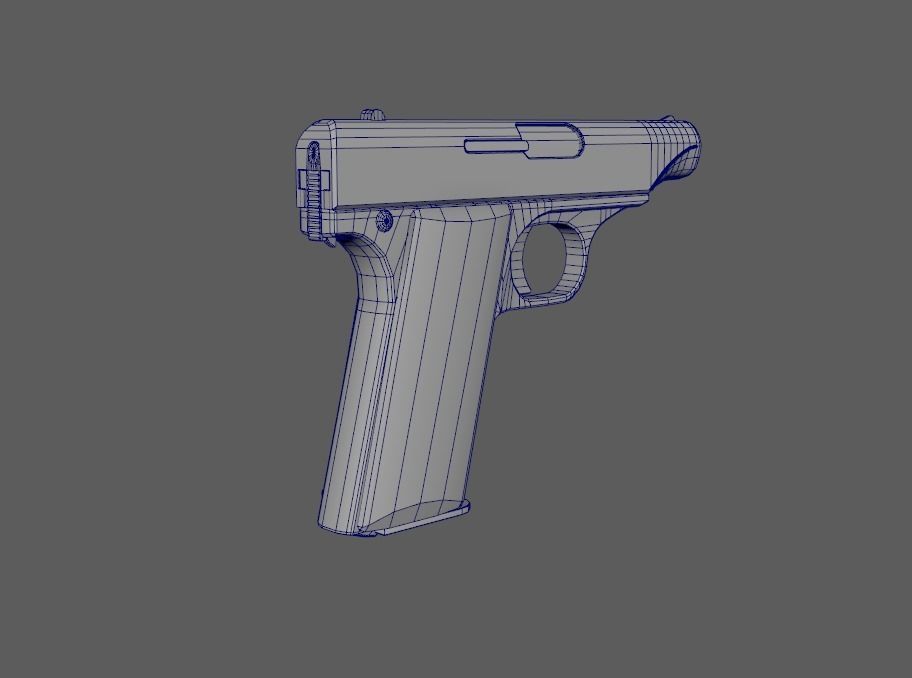 3D model Hamada Type 1 Japanese Pistol VR / AR / low-poly | CGTrader
