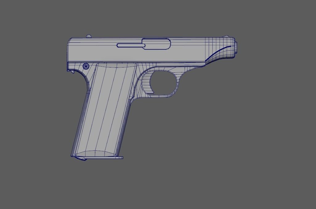 3D model Hamada Type 1 Japanese Pistol VR / AR / low-poly | CGTrader