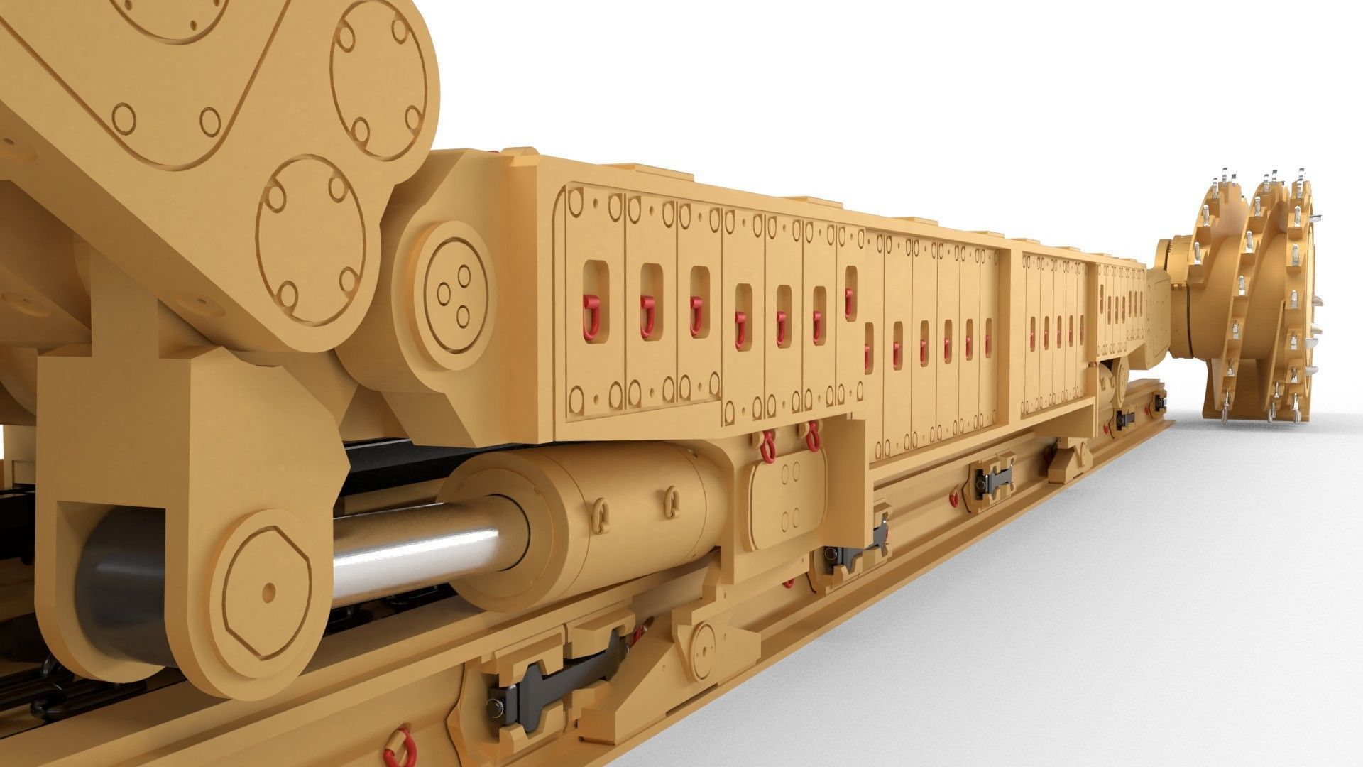 Longwall Mining Coal Shearer Loader 3D model | CGTrader