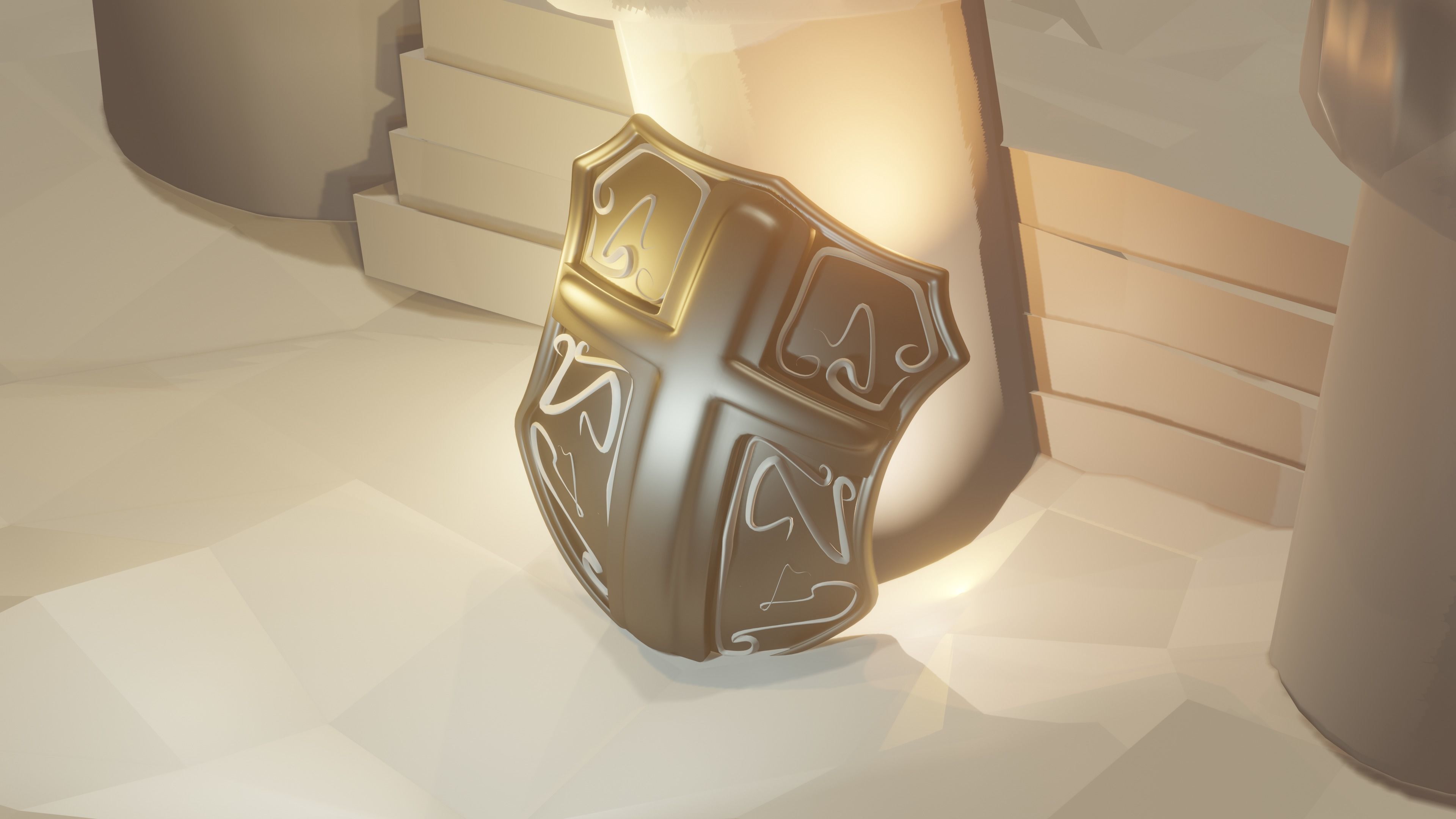 Dark Knight Shield 3D model | CGTrader