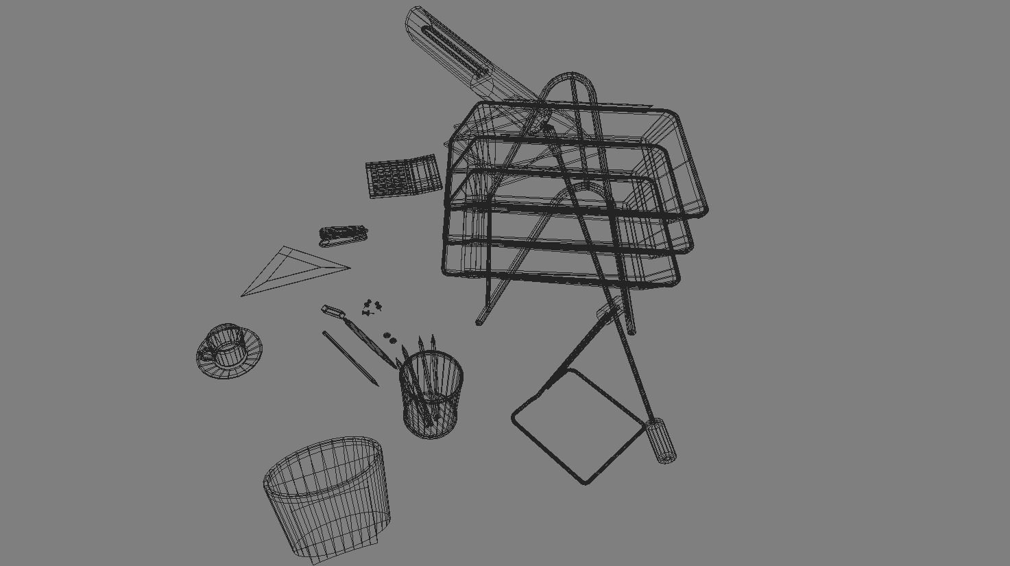 3D model Table accessories asset VR / AR / low-poly | CGTrader