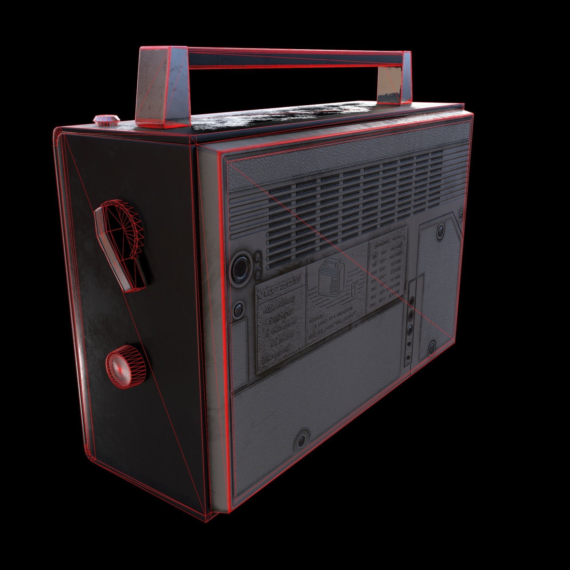 3D model Radio Vef 201 VR / AR / low-poly | CGTrader