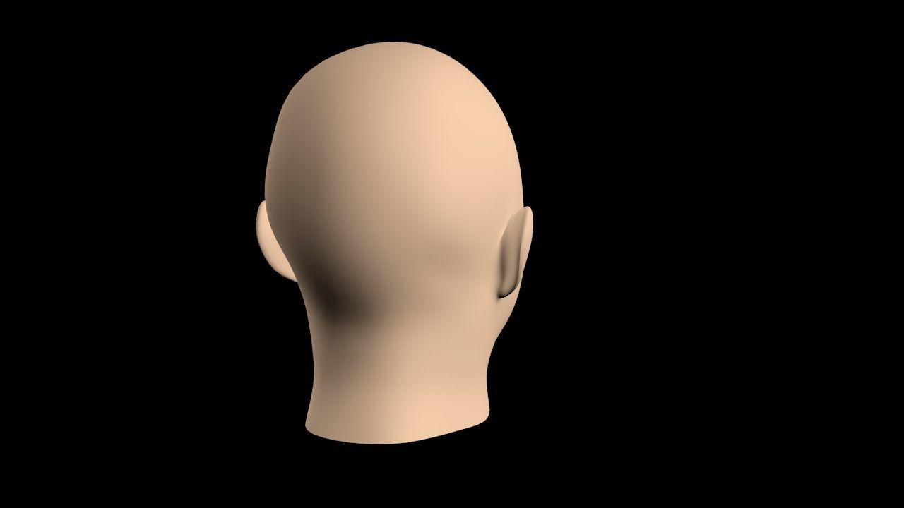 Man Head Low Poly Basemesh For Rigging and Scuplting free 3D model ...