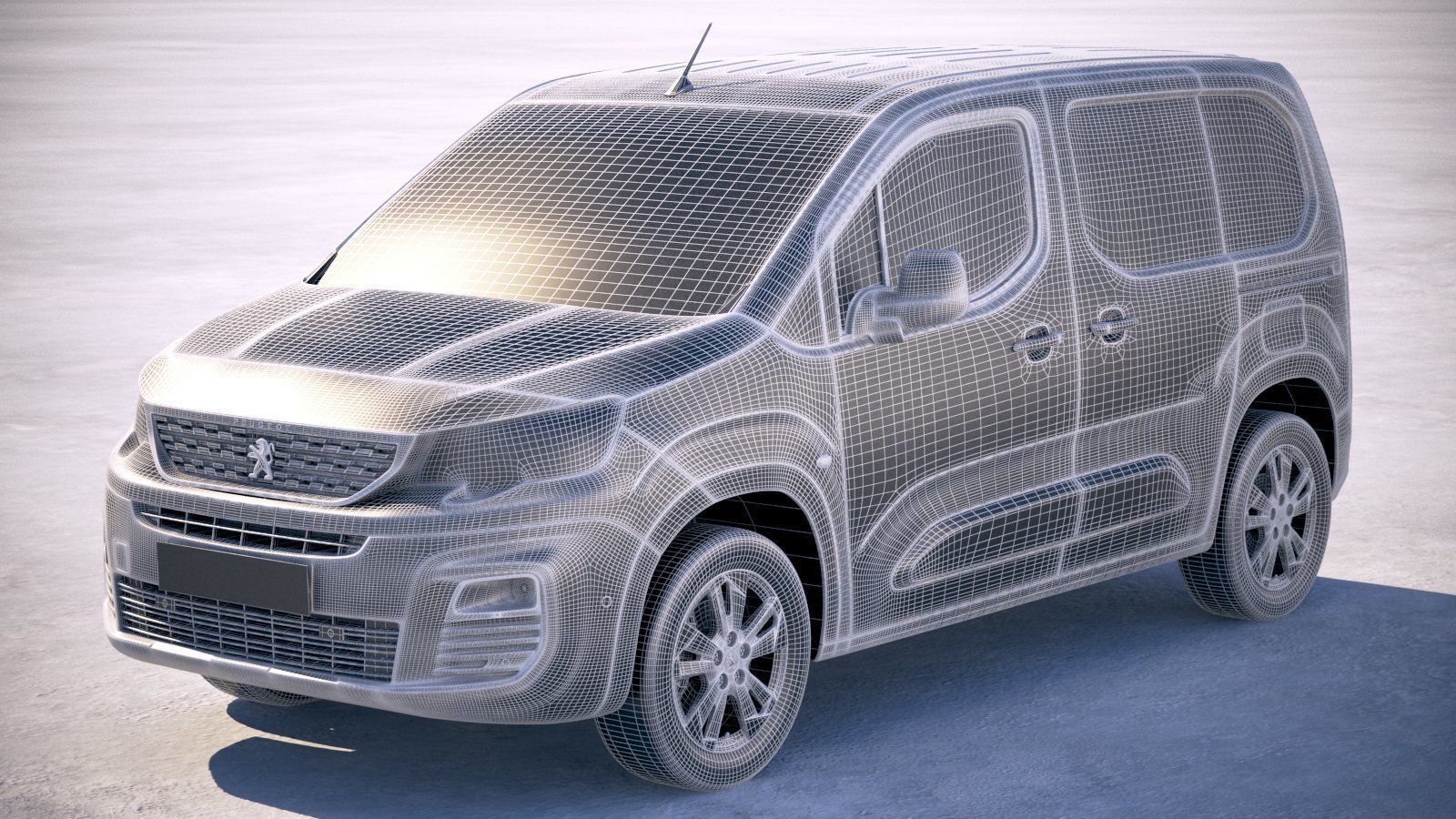 Peugeot Partner 2019 3D model | CGTrader