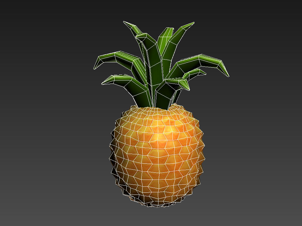 3D model Pineapple VR / AR / low-poly | CGTrader