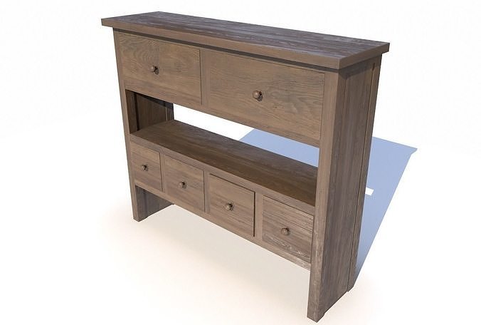 3D model Brown cabinet PBR VR / AR / low-poly | CGTrader