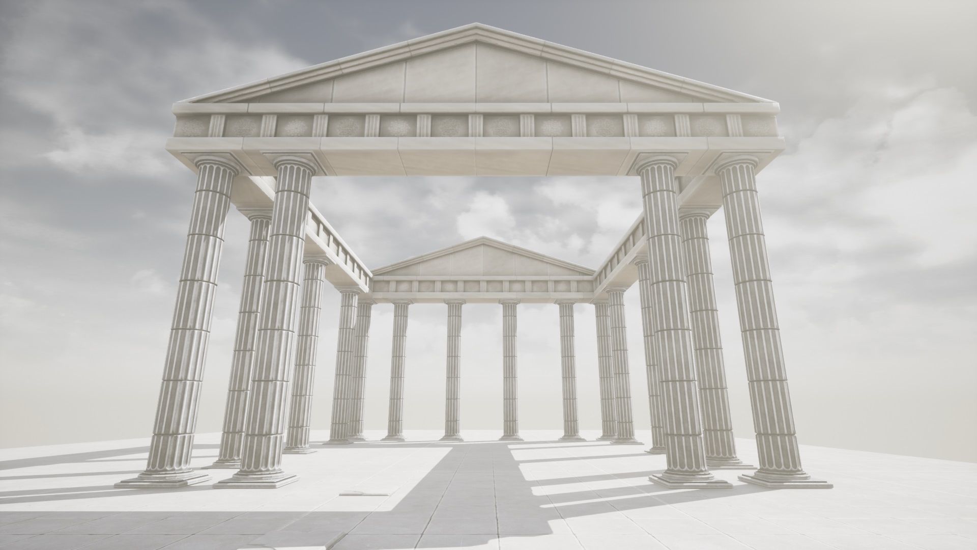 3D model Roman Temple VR / AR / low-poly | CGTrader
