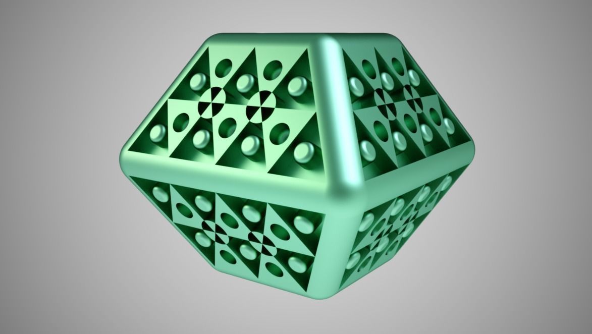 Geometric Beads 3D model 3D printable | CGTrader