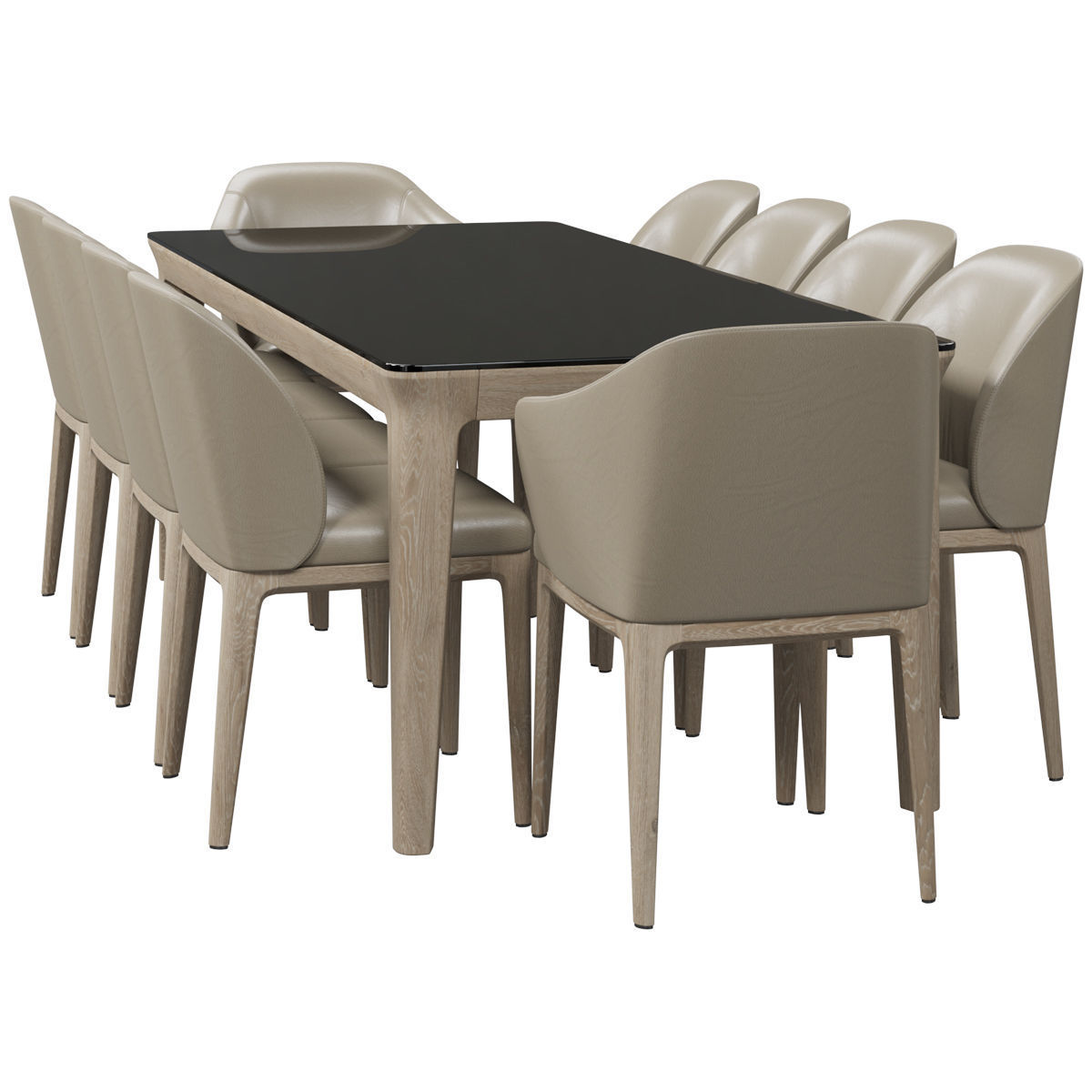 Busnelli Manda chair and table 3D model | CGTrader