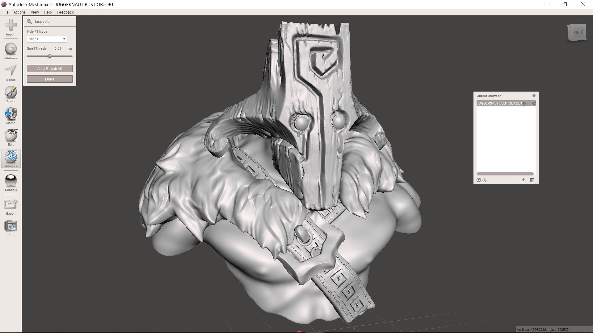 JUGGERNAUT BUST DOTA 2 3D model 3D printable | CGTrader