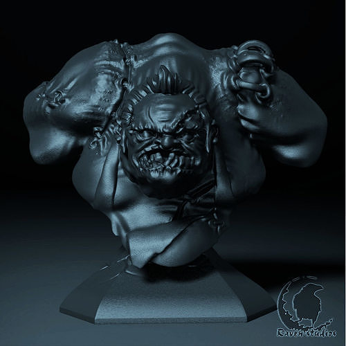 PUDGE BUST DOTA 2 3D model 3D printable | CGTrader