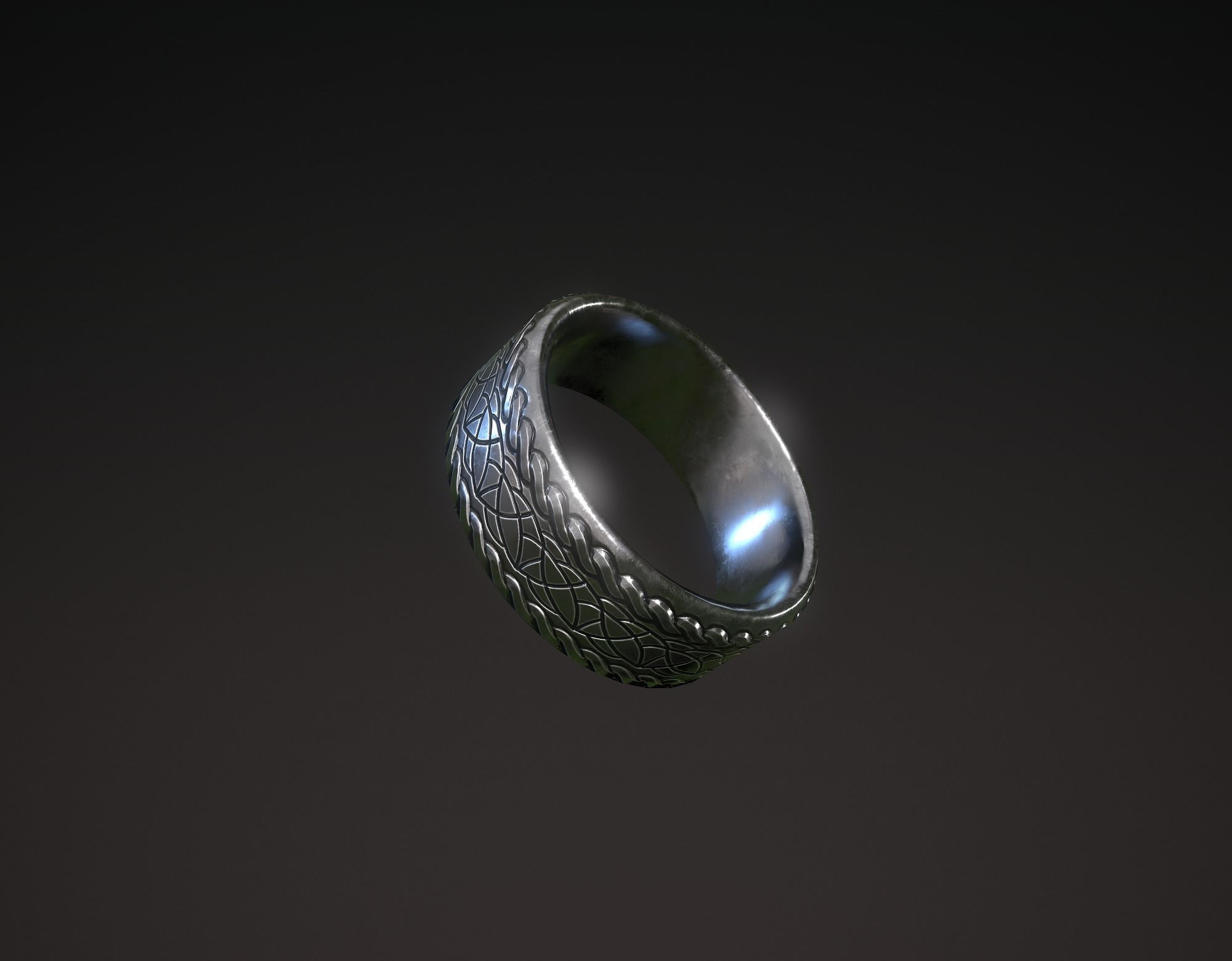 3D model Gold silver and iron rings VR / AR / low-poly | CGTrader
