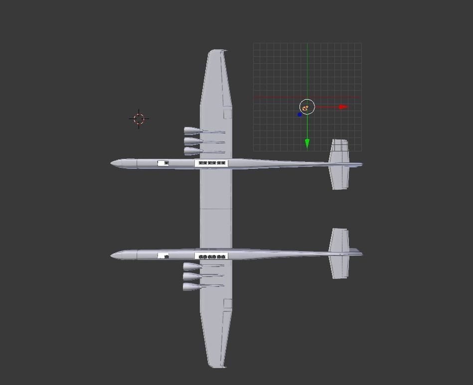 Stratolaunch airplane 3D model | CGTrader