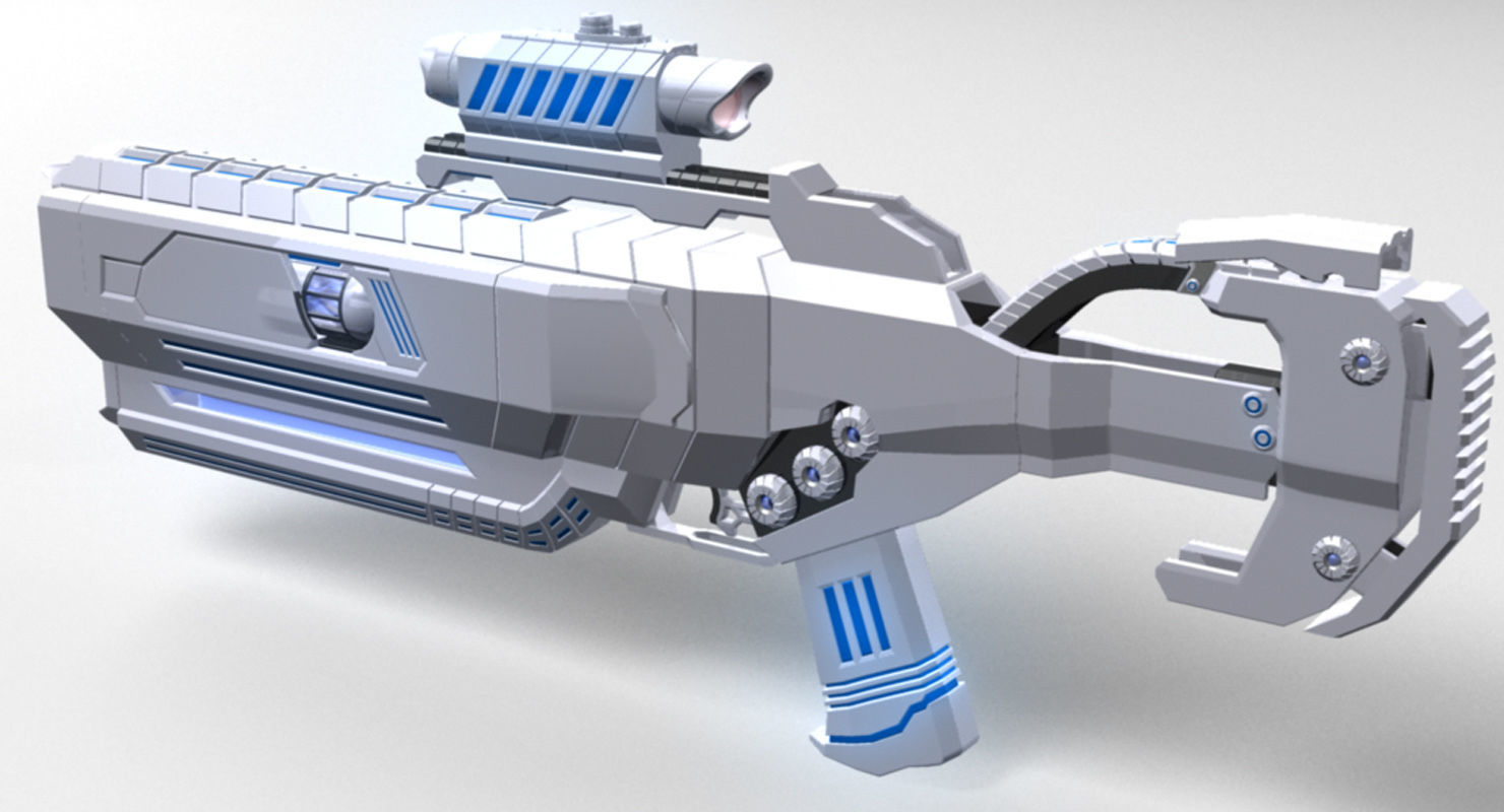 DBP Gun animated 3D model animated | CGTrader