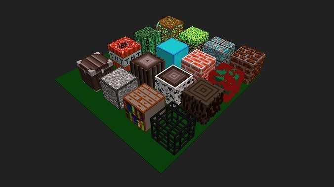 Cube voxel free VR / AR / low-poly 3D model | CGTrader